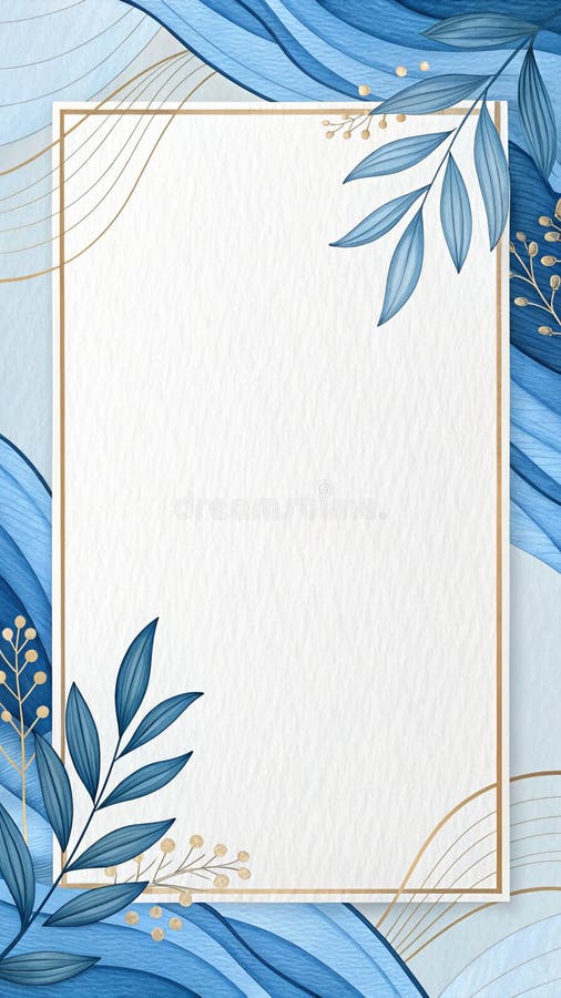 Fluid Abstract Border Design with Paper Texture and Misty Morning ...