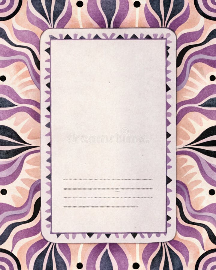 Fluid Abstract Border Design with Paper Texture and Muted Elegance ...