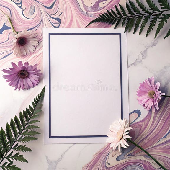 Fluid Abstract Border Design with Paper Texture and Muted Elegance ...