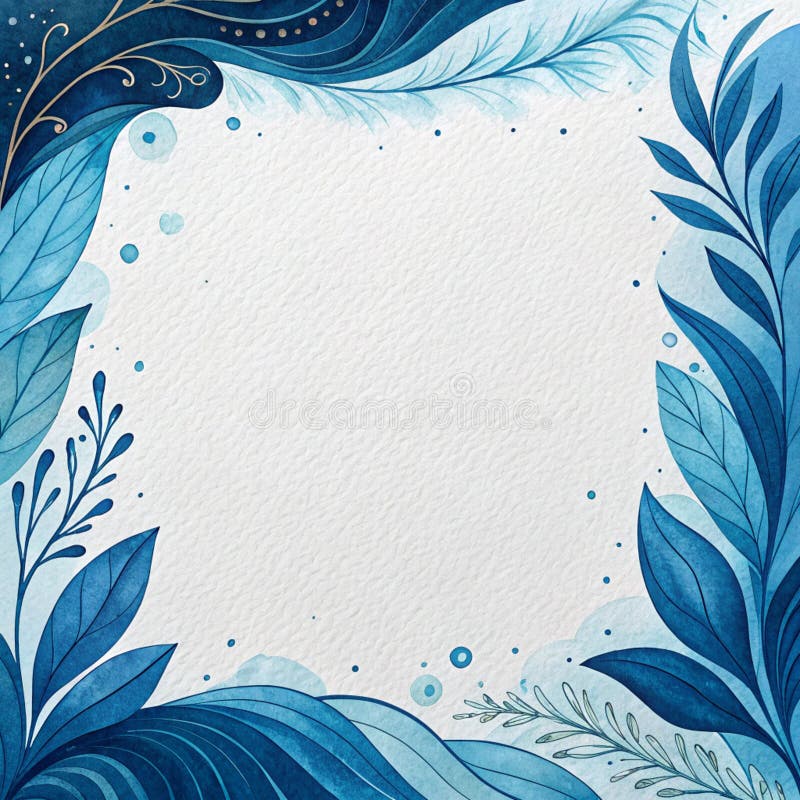Fluid Abstract Border Design with Paper Texture and Ocean Depths ...