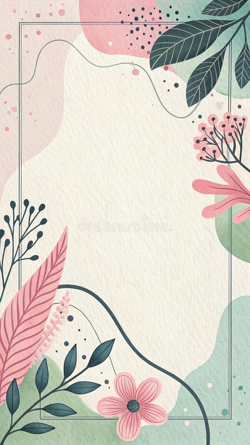 Fluid Abstract Border Design with Paper Texture and Vintage Elegance ...