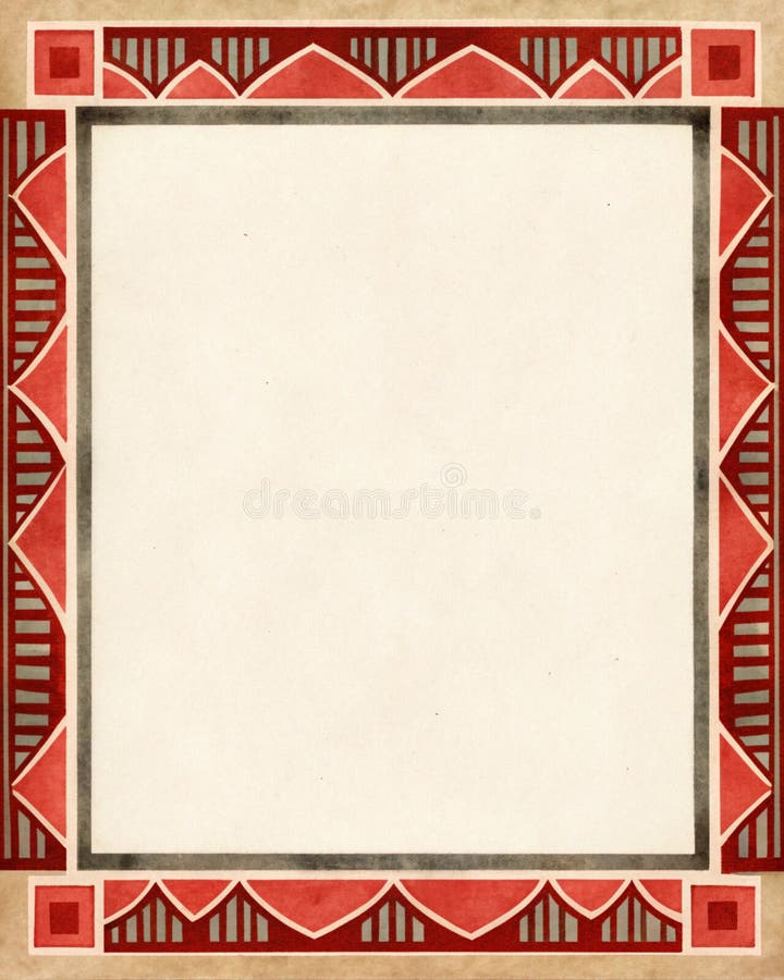 Fluid Abstract Border Design with Paper Texture and Warm Earth Tones ...