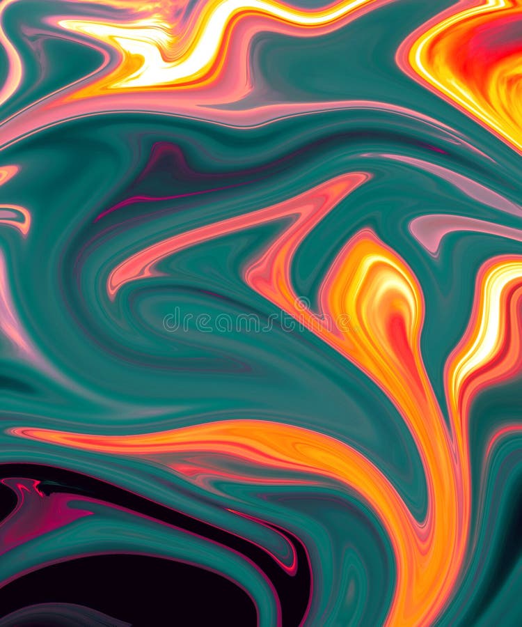 Fluid Abstract of Modern Marble Background Template Illustration. Waves ...