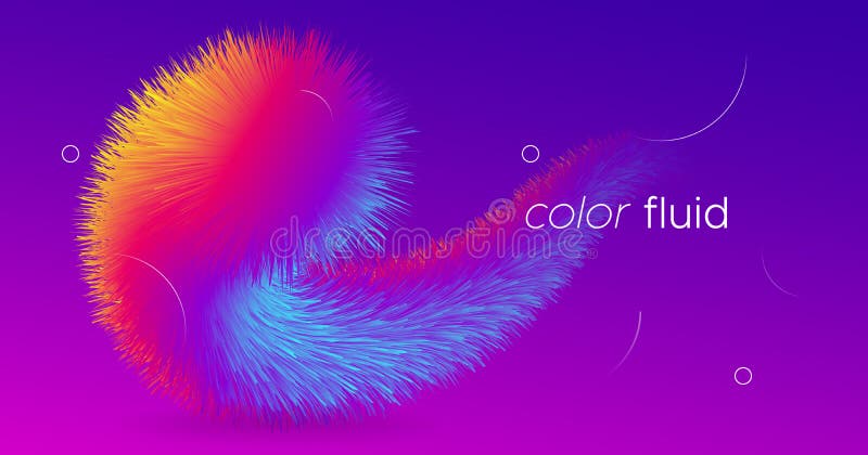 Fluid Abstract. Neon Gradient Pattern Stock Vector - Illustration of ...