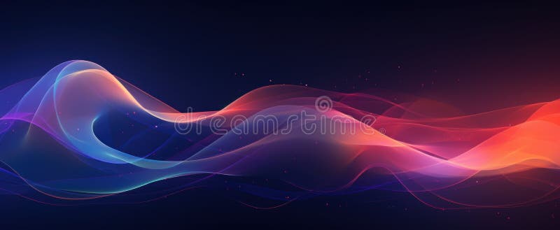 Fluid Abstract Shapes Representing AI Data Flow. Generative Art ...