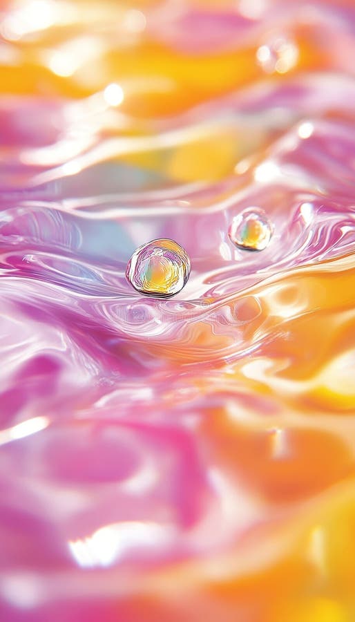 Fluid Abstract Wavy Lines with Pastel Colored Background, Liquid Paint ...