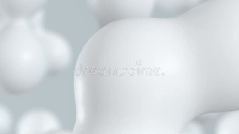 Fluid Abstract White Spheres Stock Footage - Video of corporate ...