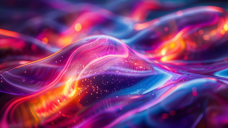 Fluid Animation of Neon Lights with Vibrant Dynamic Colors for an ...