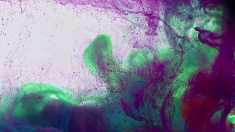 Abstract Powerful Vivid Color Ink Drops Spreading in Water Texture ...