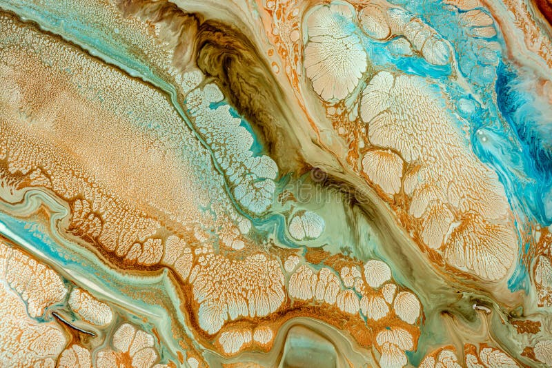 Fluid Art Texture. Abstract Backdrop with Mixing Paint Effect. Liquid ...