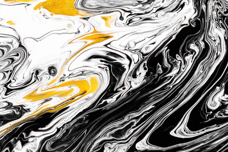 Fluid Art Texture. Abstract Background with Swirling Paint Effect ...