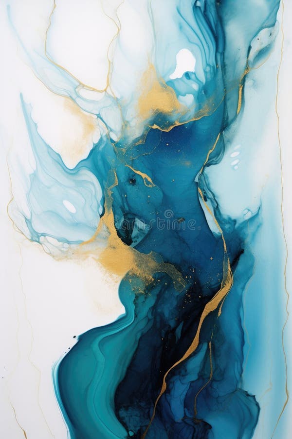 Fluid Art Texture. Background with Abstract Mixing Paint Effect Stock ...