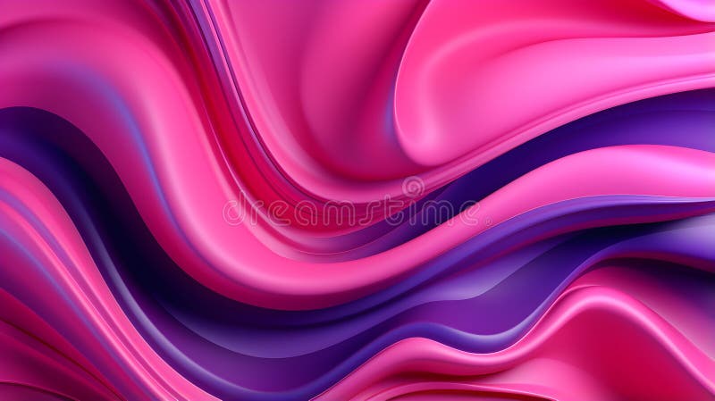 Abstract Fuchsia Fluid Wave Background for Modern Presentations Stock ...