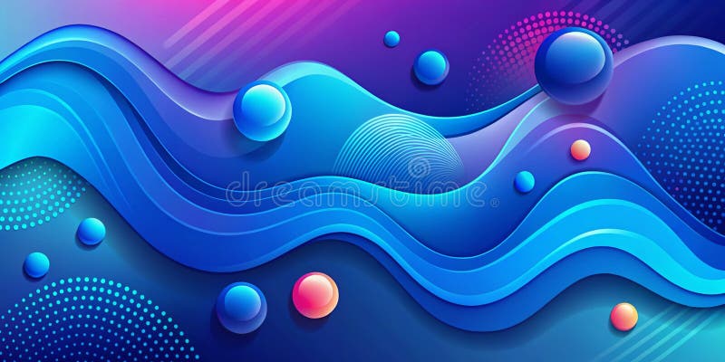 Fluid Blue Gradient Liquid Background Stock Illustration - Illustration ...