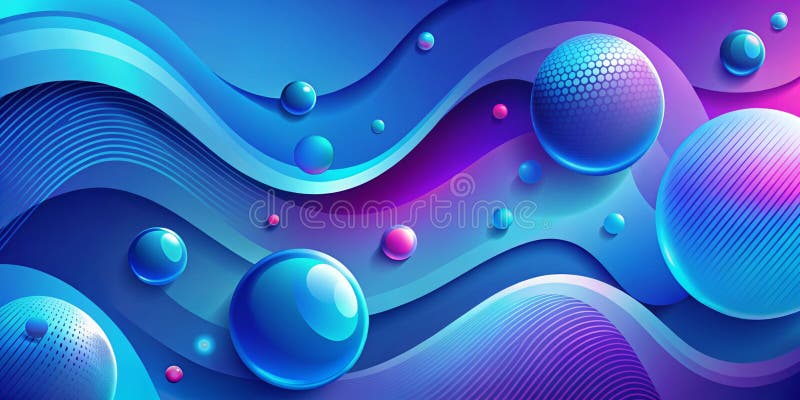 Fluid Blue Gradient Liquid Background Stock Illustration - Illustration ...