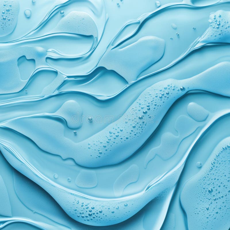 Fluid Blue Water Texture with Ripples and Bubbles for Design and ...