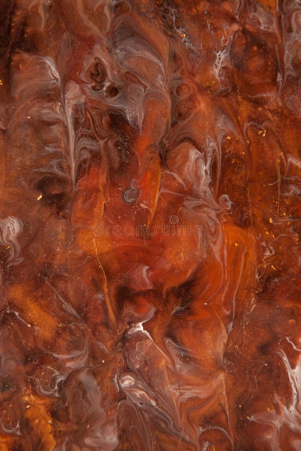 Fluid Brown Art Texture. Background with Abstract Swirling Paint Effect ...