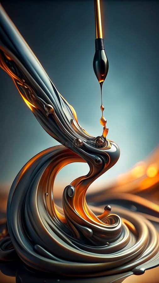 Fluid Brush and Ink in Traditional Calligraphy Stock Image - Image of ...