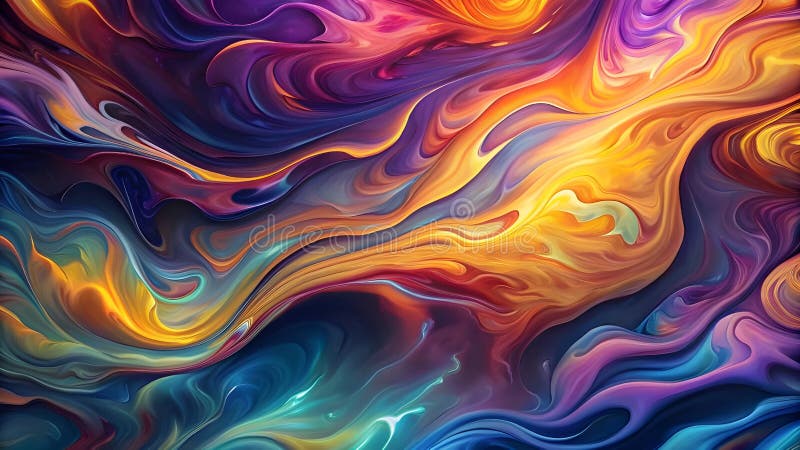 Fluid Color Abstract Background Stock Illustration - Illustration of ...