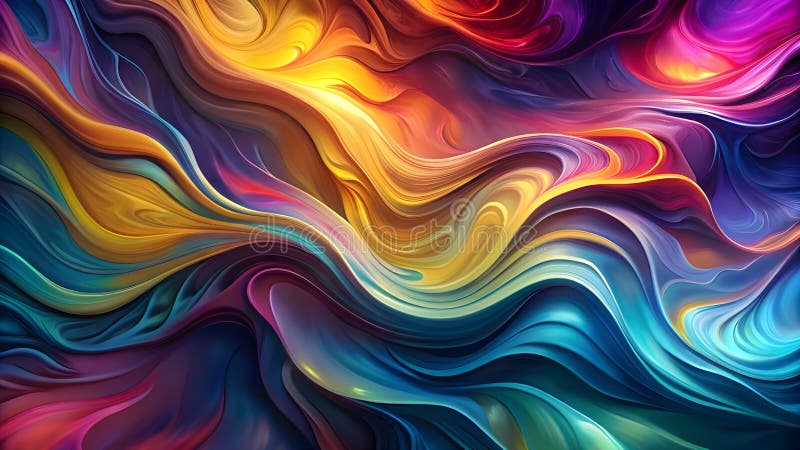 Fluid Color Abstract Background Stock Illustration - Illustration of ...
