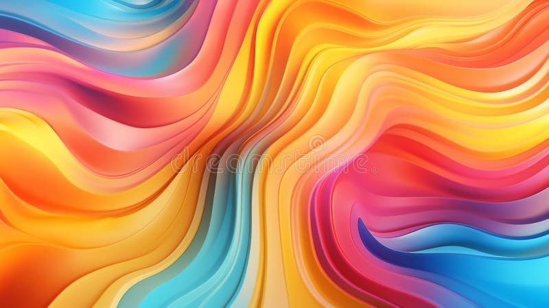 A Fluid Color Abstract Background, Generative AI Stock Illustration ...