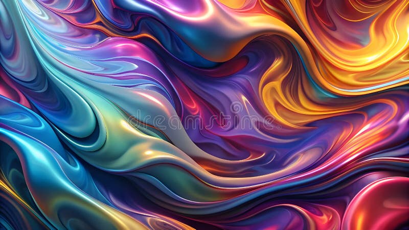 Fluid Color Abstract Background Stock Illustration - Illustration of ...