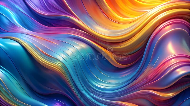 Fluid Color Abstract Background Stock Illustration - Illustration of ...