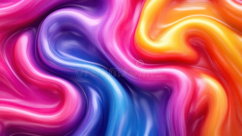 Fluid Colorful Abstract Gradient Flow Stock Illustration - Illustration ...
