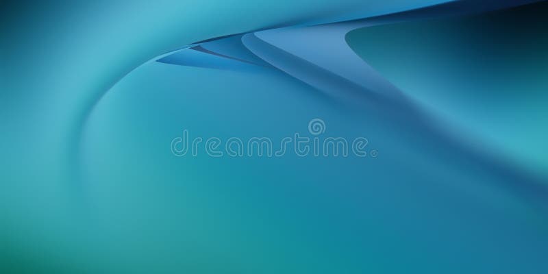 Fluid Curves of Teal Shades Create an Abstract Background for Creative ...