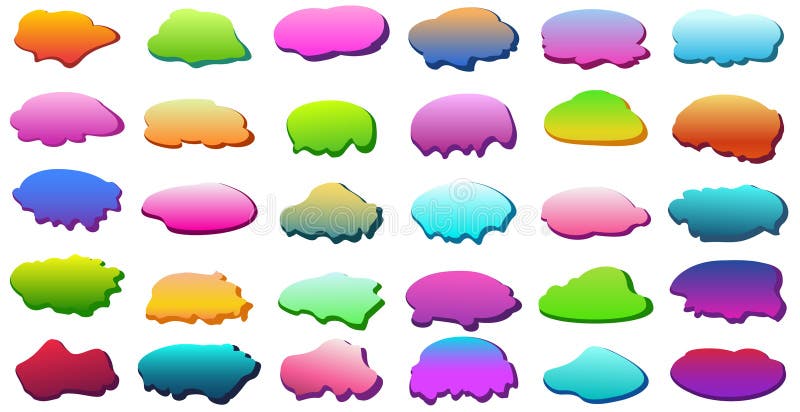 Fluid Design. Shape Element Design Vector Background or Liquid Gradient ...