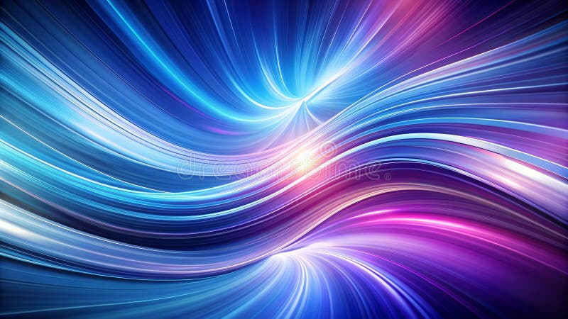 Fluid Digital Symphony: Abstract Lines in Motion Generative AI Stock ...