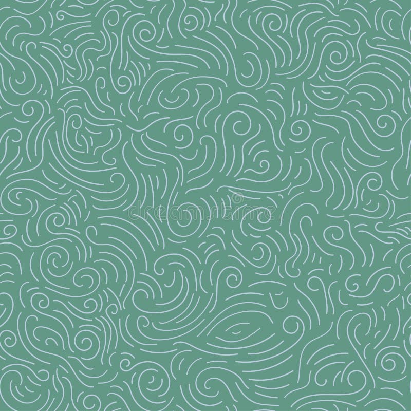 Fluid Doodle Pattern Resembling Wind and Water Currents and Waves Stock ...