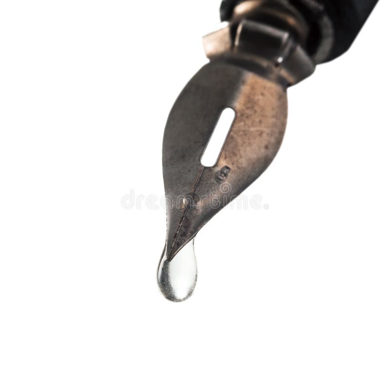 Fluid Drop Dripping from the Tip Pen Stock Photo - Image of envenom ...