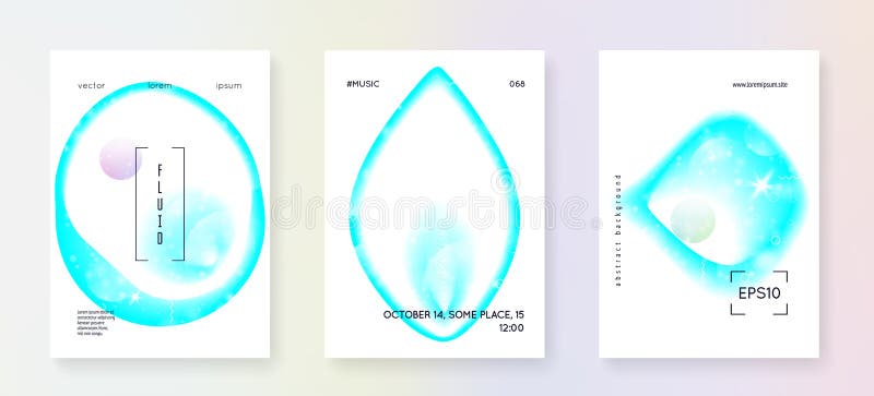 Fluid Dynamic with Shapes and Elements. Stock Vector - Illustration of ...