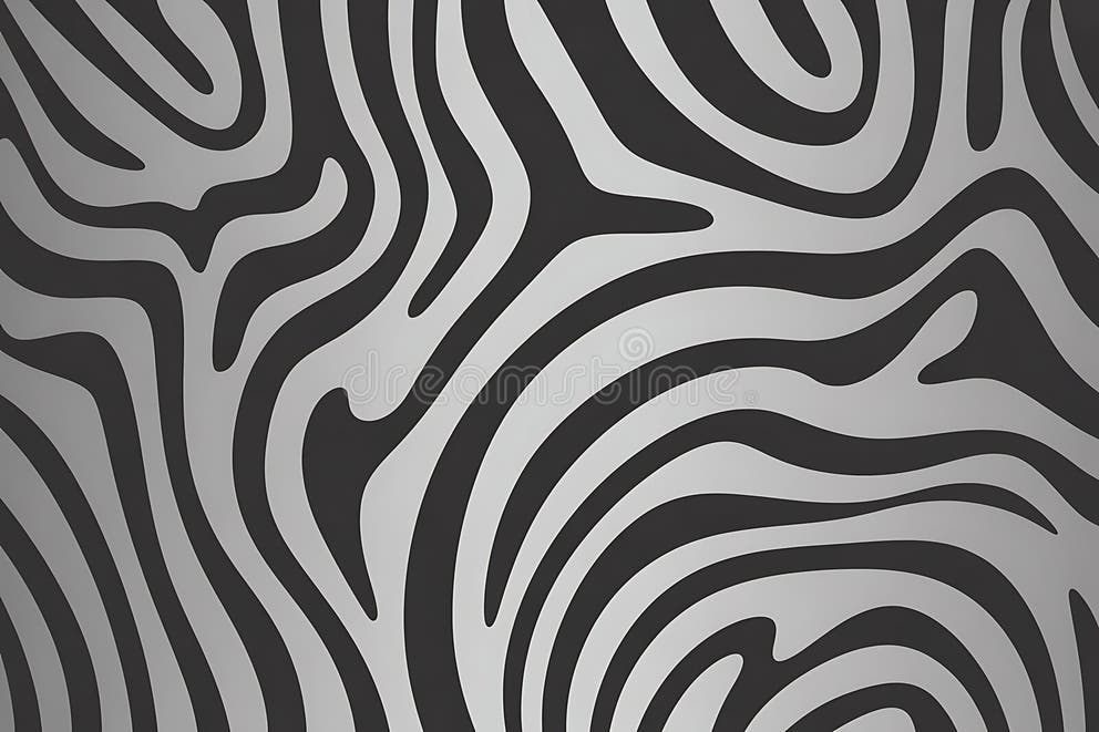 Fluid and Dynamic Silver and Black Abstract Pattern Depicting Motion ...