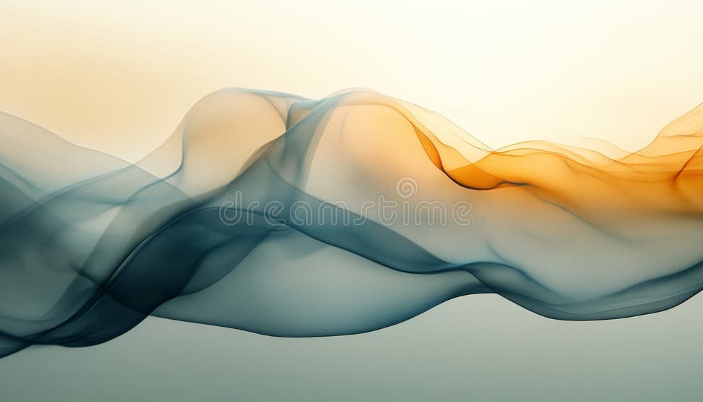 Fluid Dynamics Abstract Background with Delicate Olive-Toned Waves ...