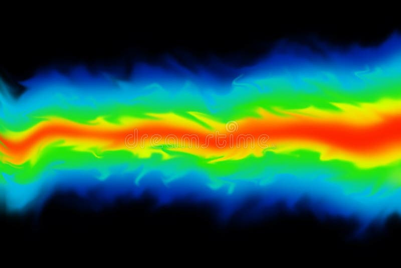 Fluid Dynamics / Mechanics Simulation CGI Imagery on Black Background ...