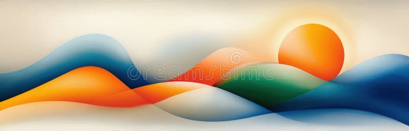 Fluid Energy: a Vibrant Abstract Background with Organic Shapes and ...