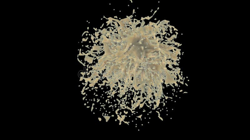 Fluid explosion stock video. Video of ball, animation - 114250377