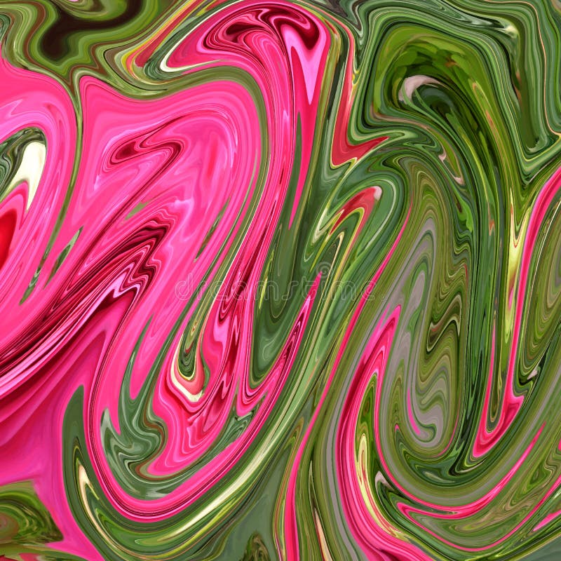 Fluid Flow Pink Color Vector Geometric Abstract Dynamic Design Stock ...