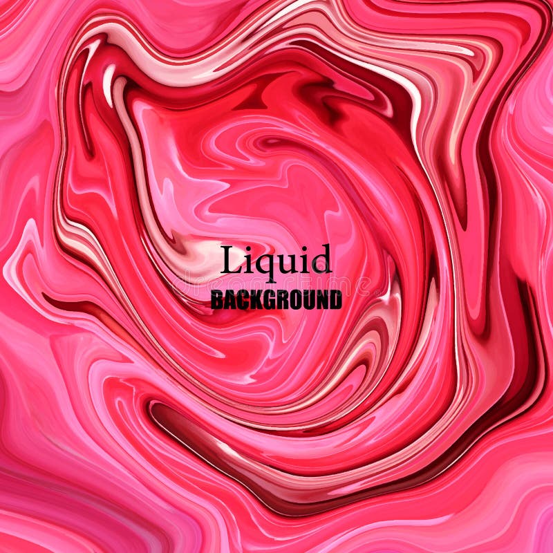 Fluid Flow Pink Color Vector Geometric Abstract Dynamic Design Stock ...