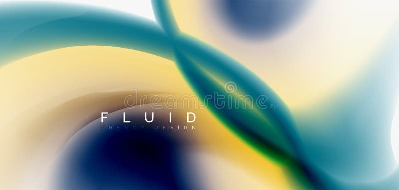 Fluid Flowing Wave Abstract Background Stock Vector - Illustration of ...