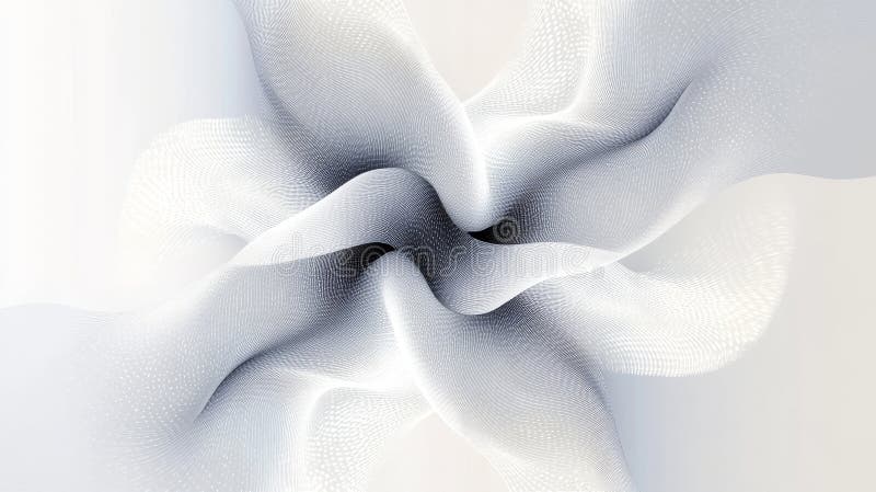 Fluid Form Composite Design Elegant Grey Scale Abstraction with Dynamic ...