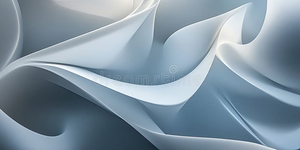 Fluid Forms: a Dynamic Abstract of Intertwining Curves in Shades of ...