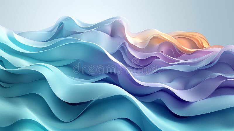 The Fluid Forms and Soft, Pastel Palette Create a Dreamy and Ethereal ...