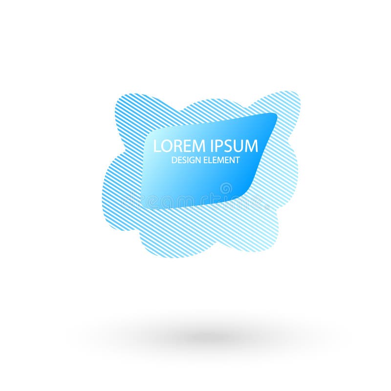 Fluid Frame Isolated on White Background. Set of Abstract Liquid Shapes ...