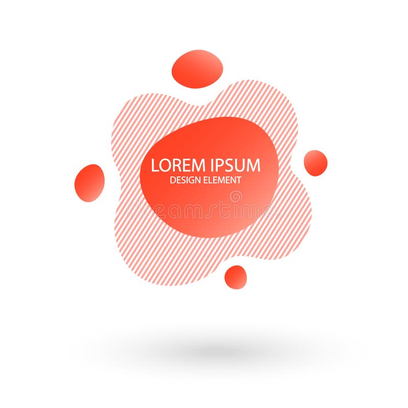 Fluid Frame Isolated on White Background. Set of Abstract Liquid Shapes ...