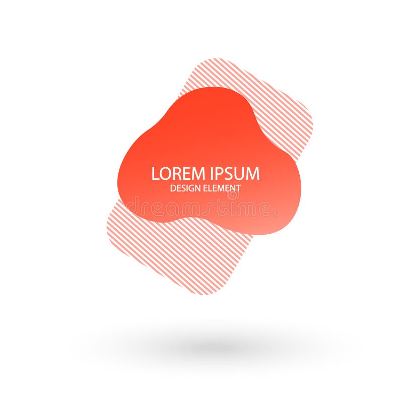 Fluid Frame Isolated on White Background. Set of Abstract Liquid Shapes ...