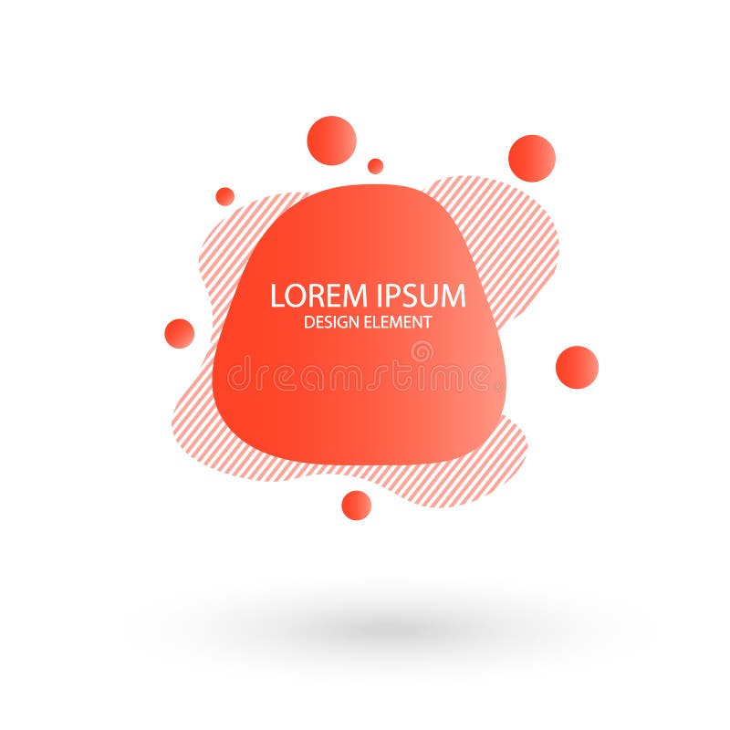 Fluid Frame Isolated on White Background. Abstract Liquid Shape ...