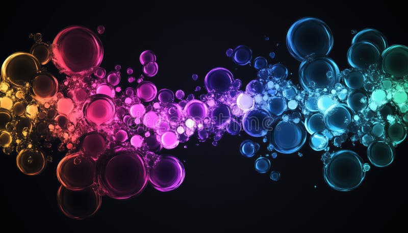 Fluid Full Gradient Round Shapes Transform into Liquid Splash Bubble in ...